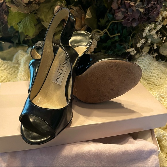 Jimmy Choo | Shoes | Jimmy Choo Open Toe Sandal With Kitten Heel | Poshmark